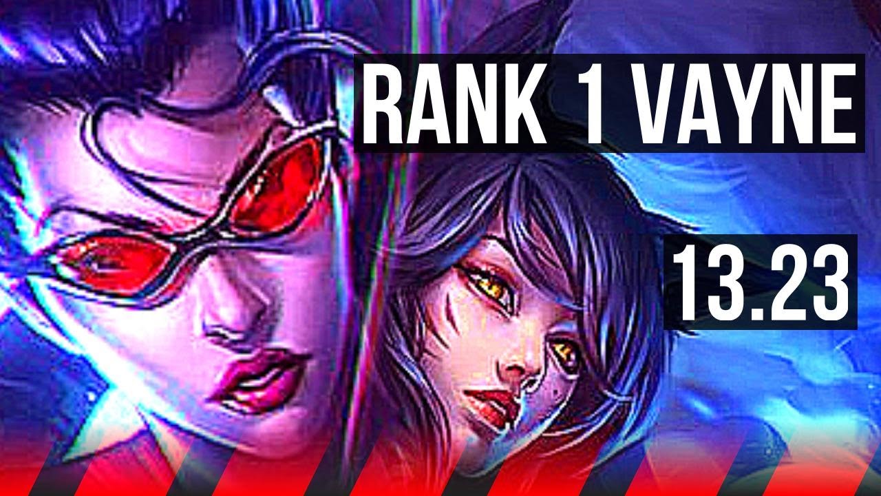 VAYNE vs AHRI (TOP) | Rank 1 Vayne, 7 solo kills | KR Challenger | 13.23 - YouTube