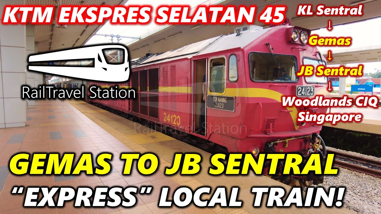 KTM EKSPRES SELATAN TRAIN + NEW SEGAMAT STATION! 🇲🇾🚆 KTM Ekspres ...