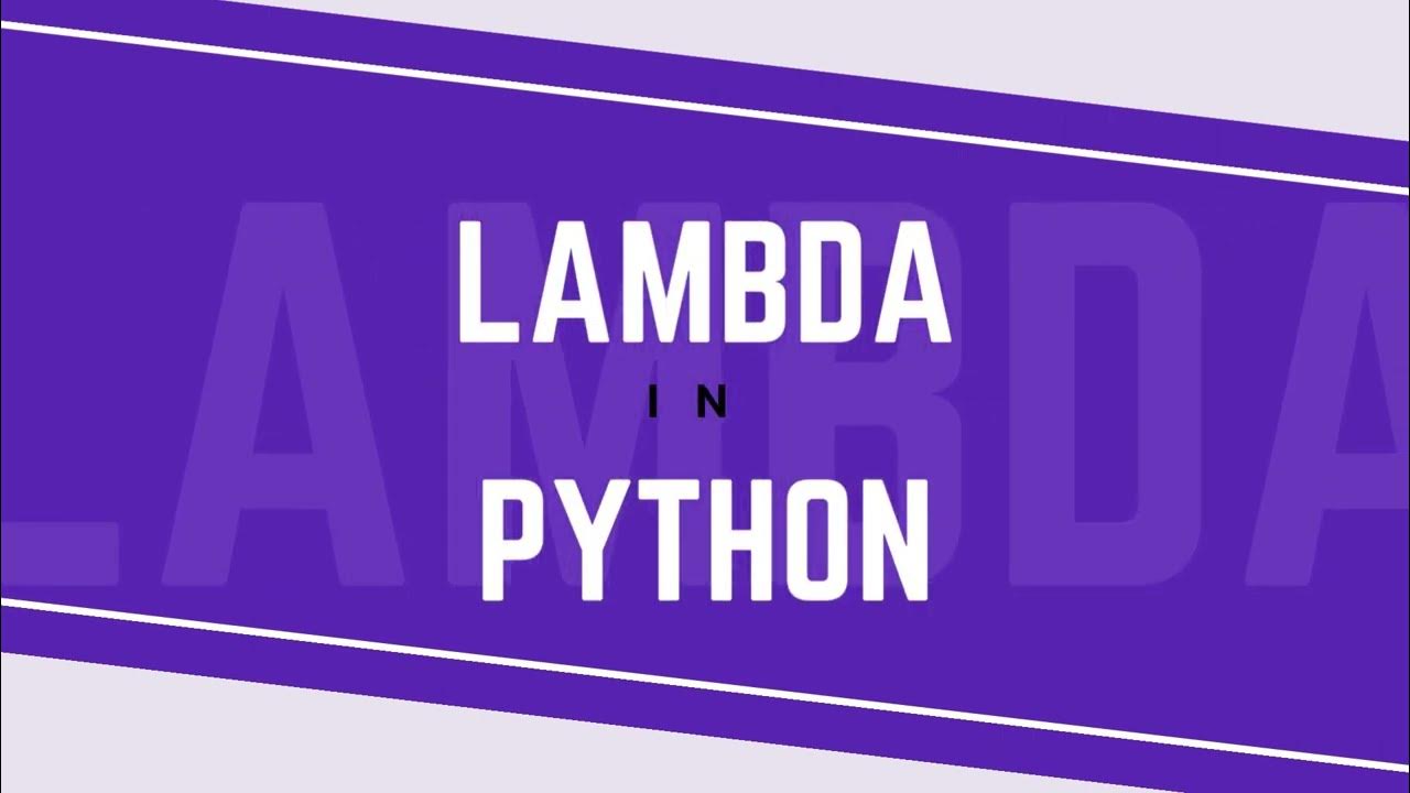 Lambda in python | #lambda #lambdainpython #brilliantp07 | Lambda ...