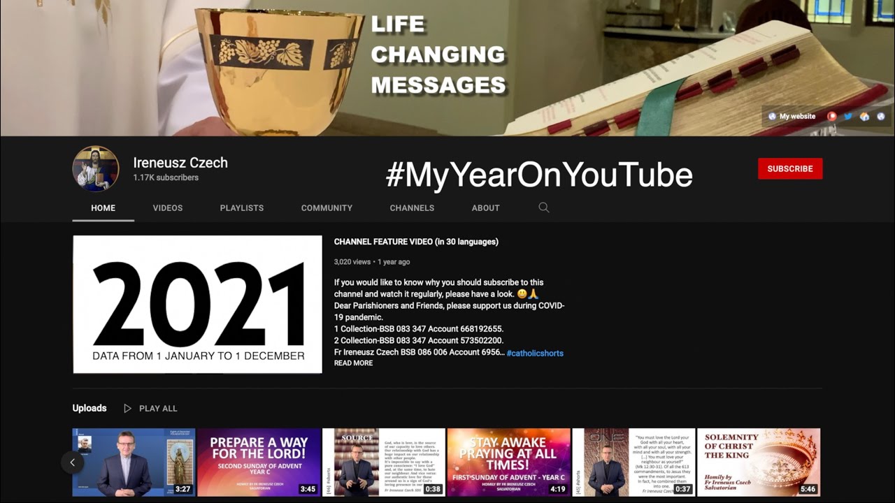 My Year On YouTube - 2021 - YouTube
