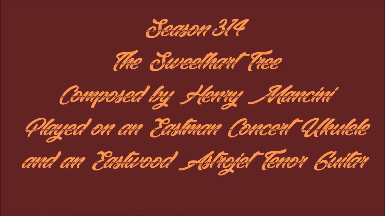 Season 314- The Sweetheart Tree-Ukulele & Electric Tenor Guitar - YouTube