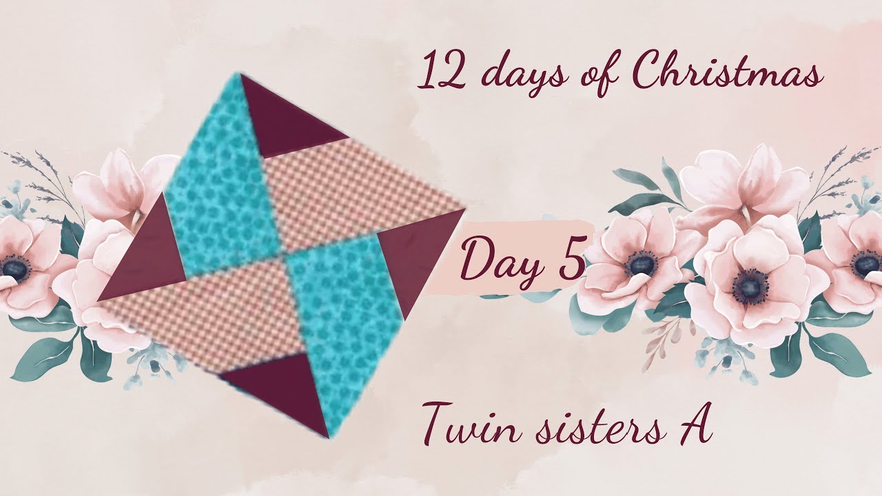 Let's sew a block - Twin Sisters A - YouTube