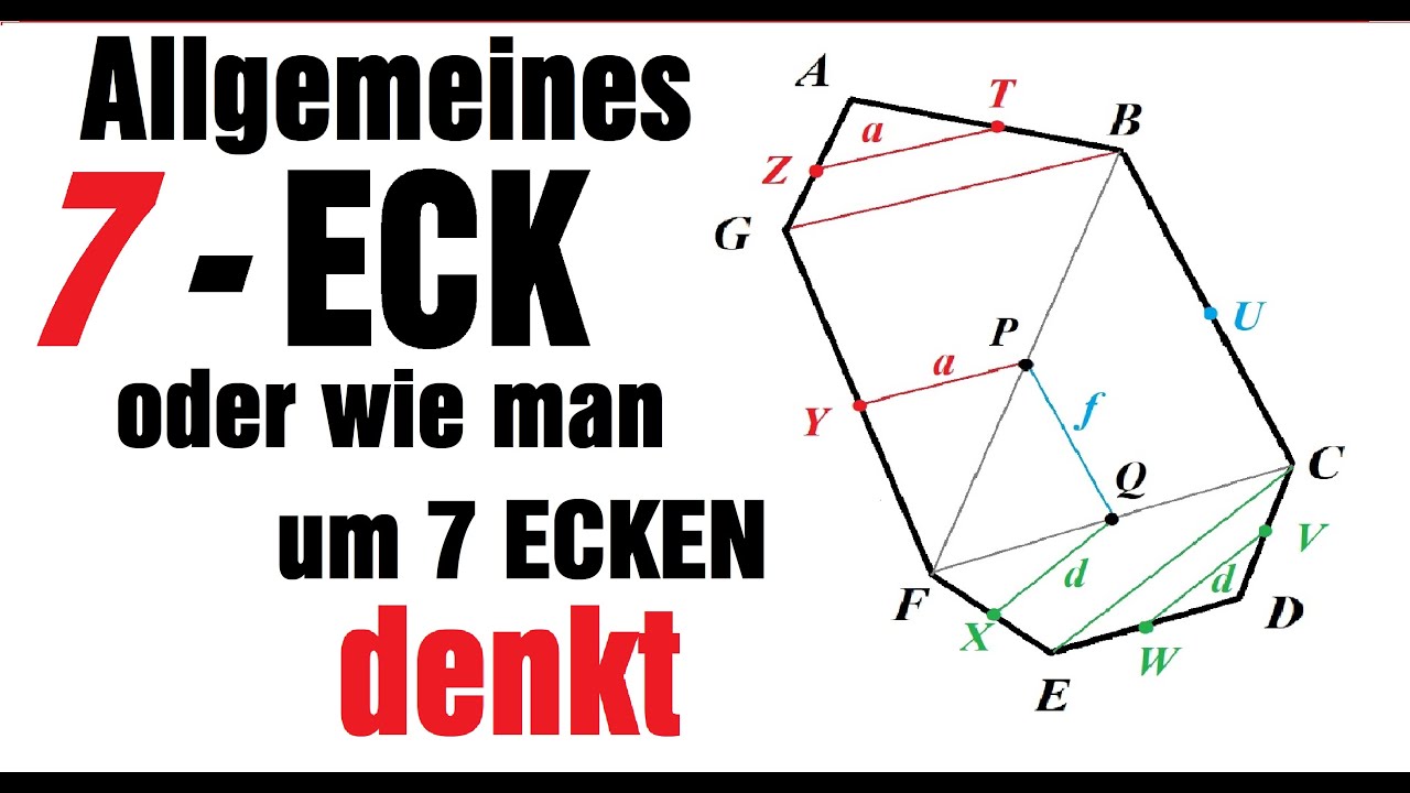 Unregelmäßiges 7 - Eck: So lernt man mit Elementargeometrie um 7 Ecken ...