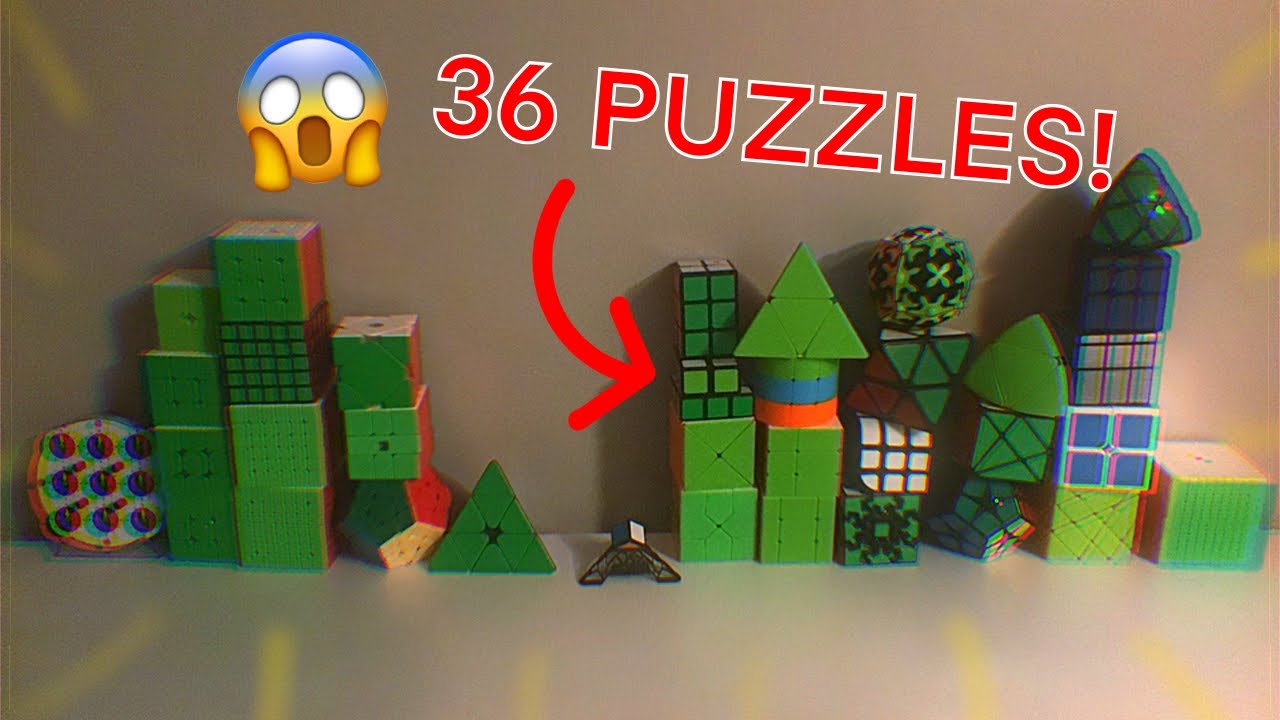 My Cubing Collection after a YEAR of Cubing! - YouTube