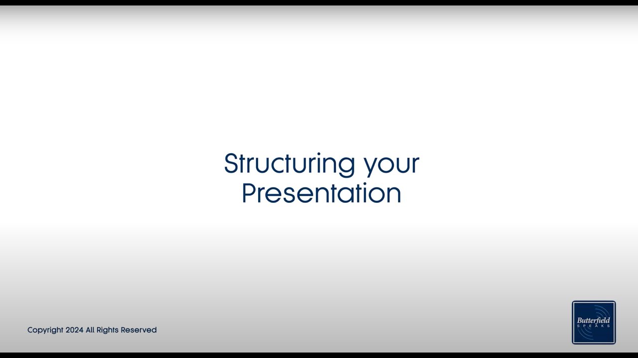 Structure Your Presentation - YouTube