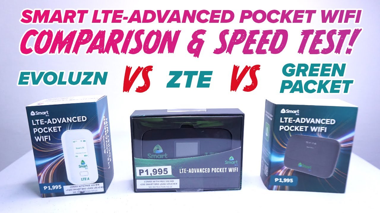 ALL SMART LTE ADVANCED POCKET WIFI COMPARISON AND SPEEDTEST | EVOLUZN ...