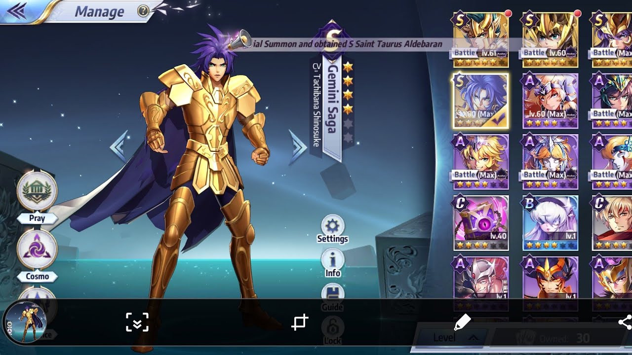 Saint Seiya Awakening Chapter 17 - (Gemini Saga) - YouTube