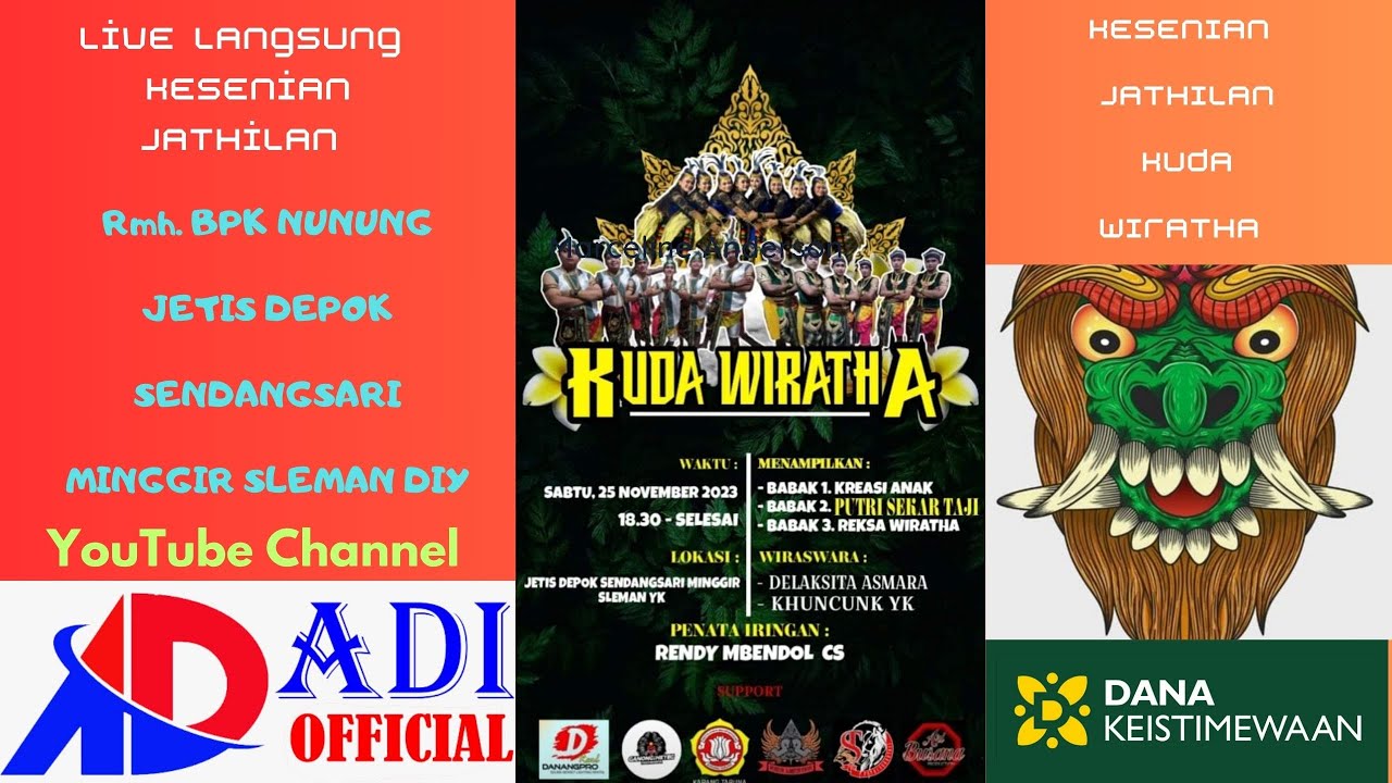 🔴[LIVE] Kesenian Jathilan Kuda Wiratha - YouTube