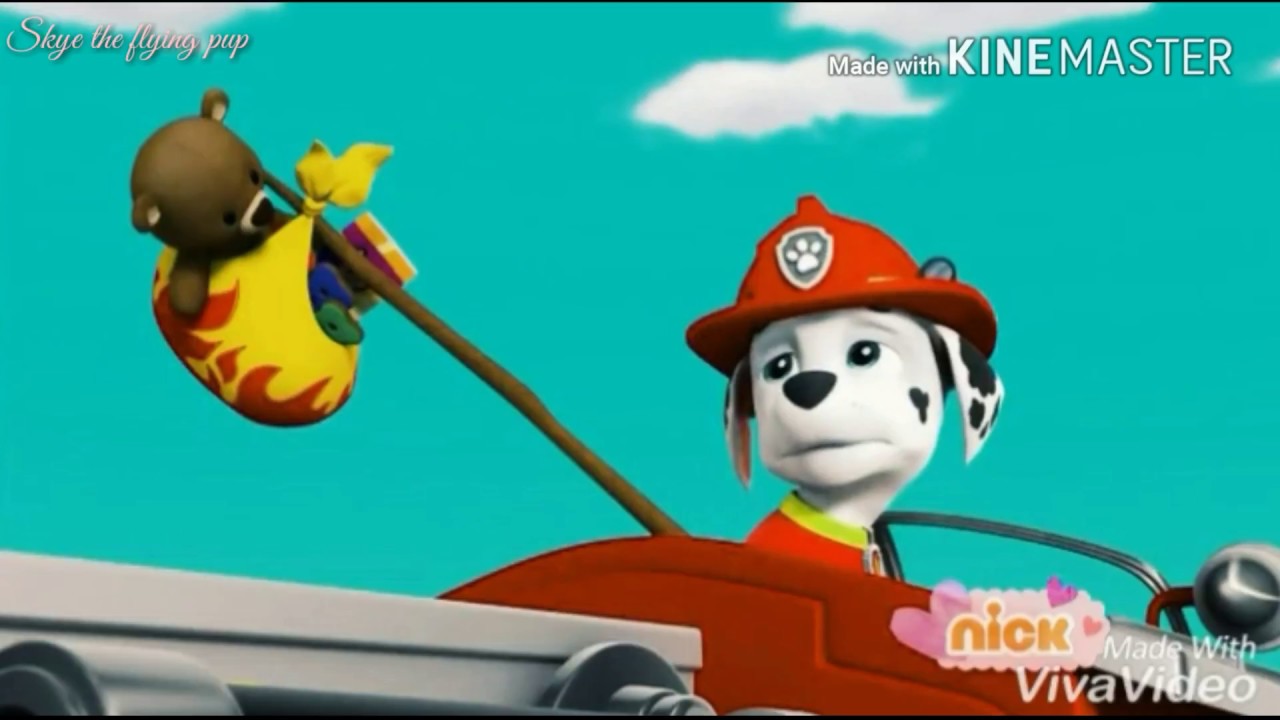 Paw patrol Marshall creep ft everest and rocky - YouTube