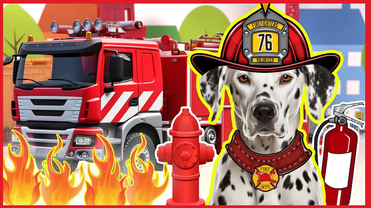 Firefighters & Firetrucks for Kids | Educational Video for Children ...