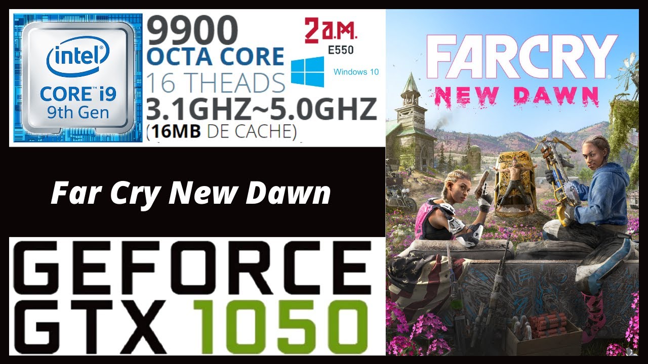 Far Cry New Dawn, teste em Português PT-BR! GeForce 1050 (3GB) Notebook ...