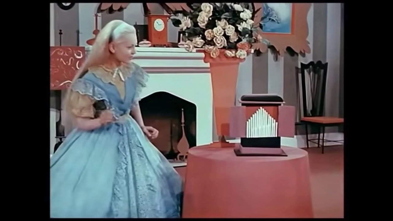 Alice (Carol Marsh) and the music box - Alice in Wonderland (1949 ...
