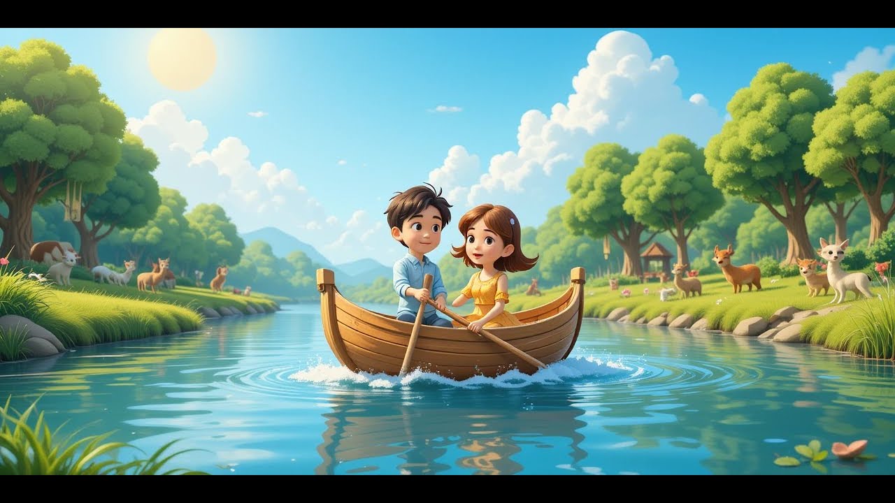 🎵 Row, Row, Row Your Boat | Fun Nursery Rhyme with Lyrics & Animation ...