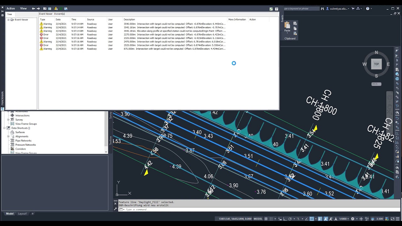 CREATE SLOPE PATERN CIVIL 3D - YouTube