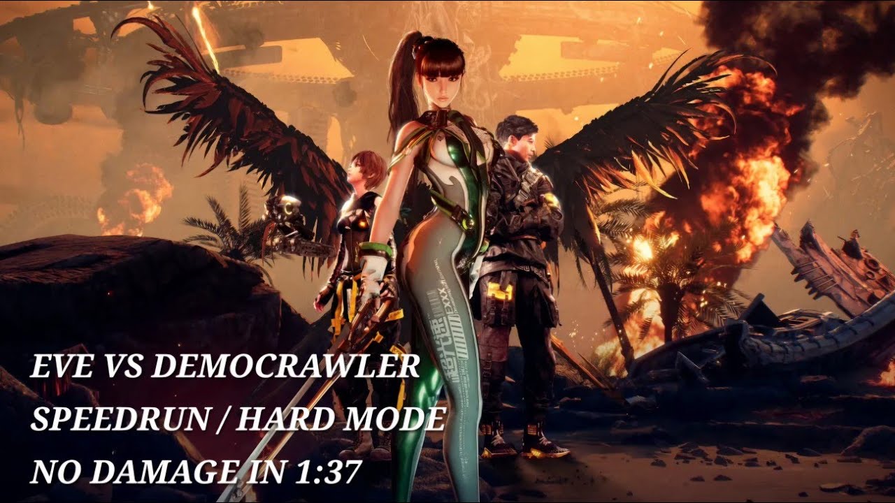 STELLAR BLADE - DEMOCRAWLER SPEEDRUN [ 1:37 / HARD MODE / NO DAMAGE ...