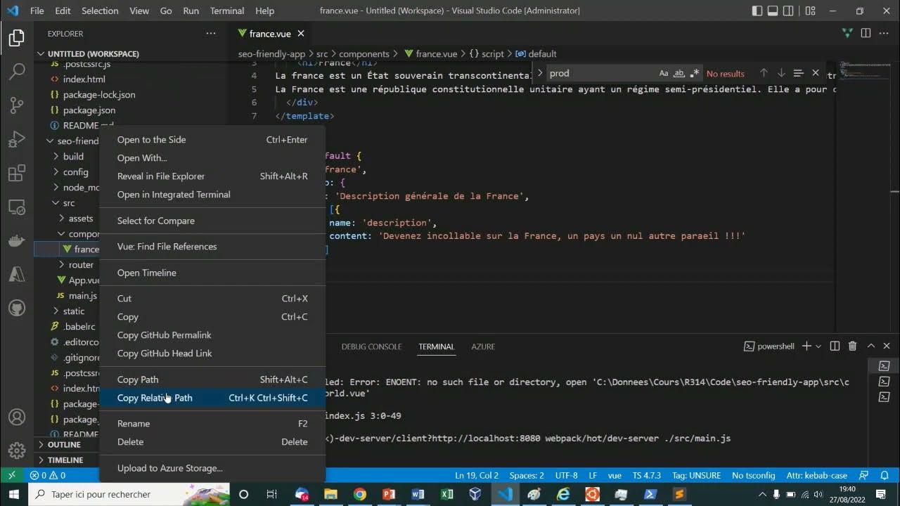 Vue Js App Prerendering With Prerender Spa Plugin Youtube