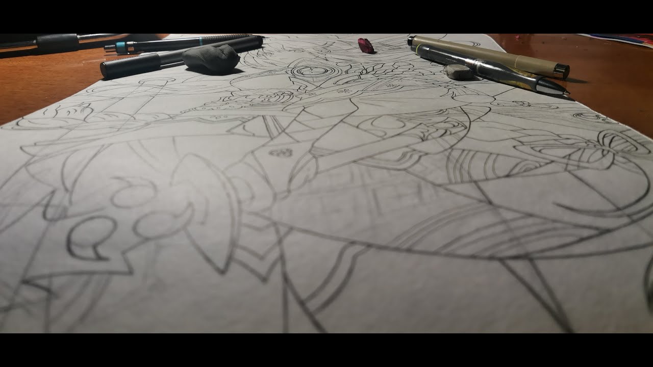 Drawing Raiden Shogun / Genshin Impact - YouTube