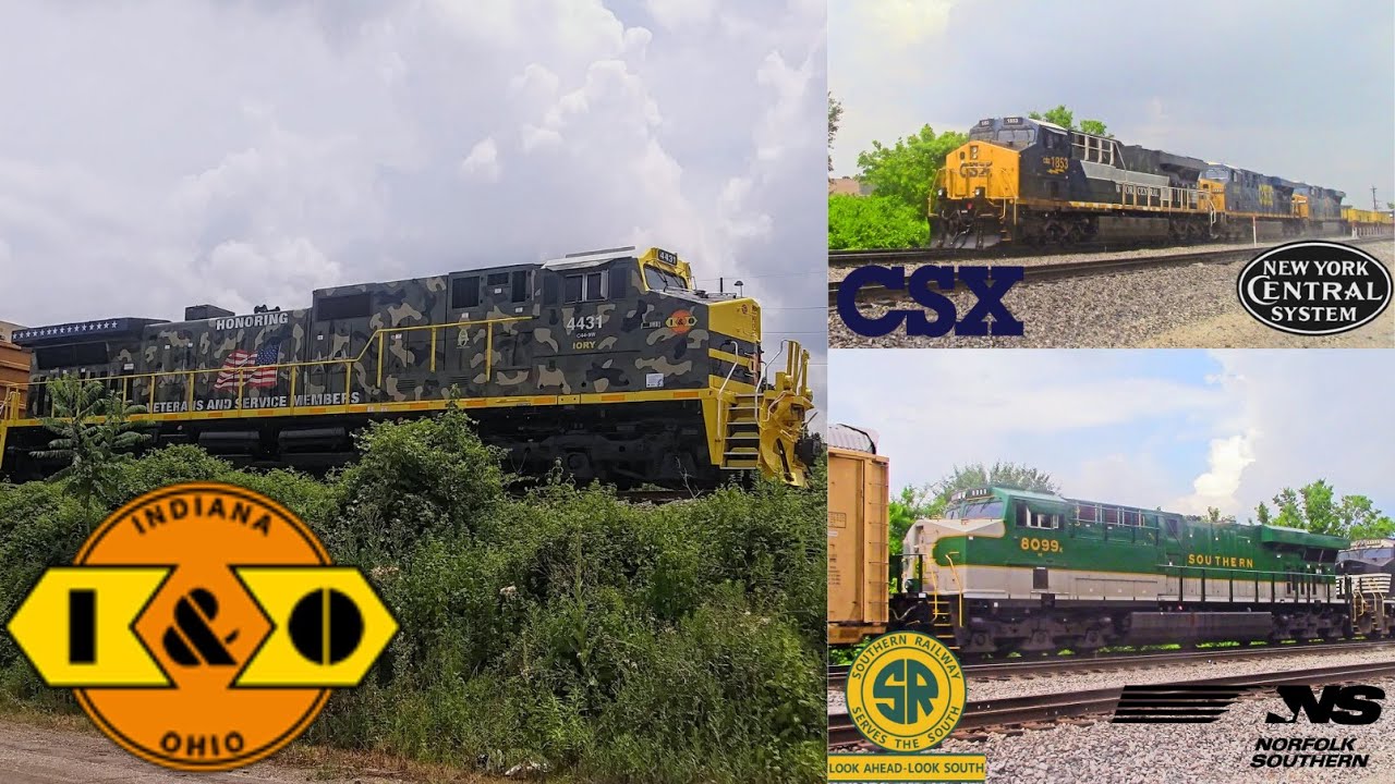 Railfanning in St Bernard and Winton Place OH with IORY 4431, CSX 1853 ...