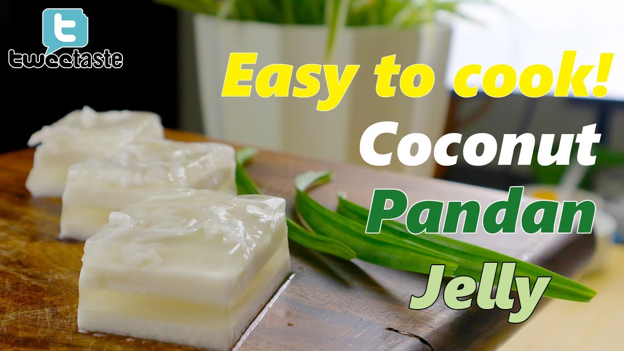 Coconut Pandan Jelly Recipe - YouTube