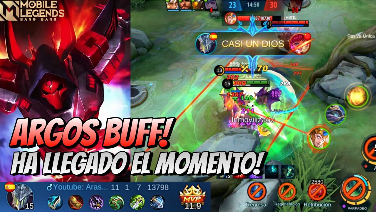 ARGOS JUNGLA DESPUES DEL BUFF! ENTRARA EN EL META? MOBILE LEGENDS ...