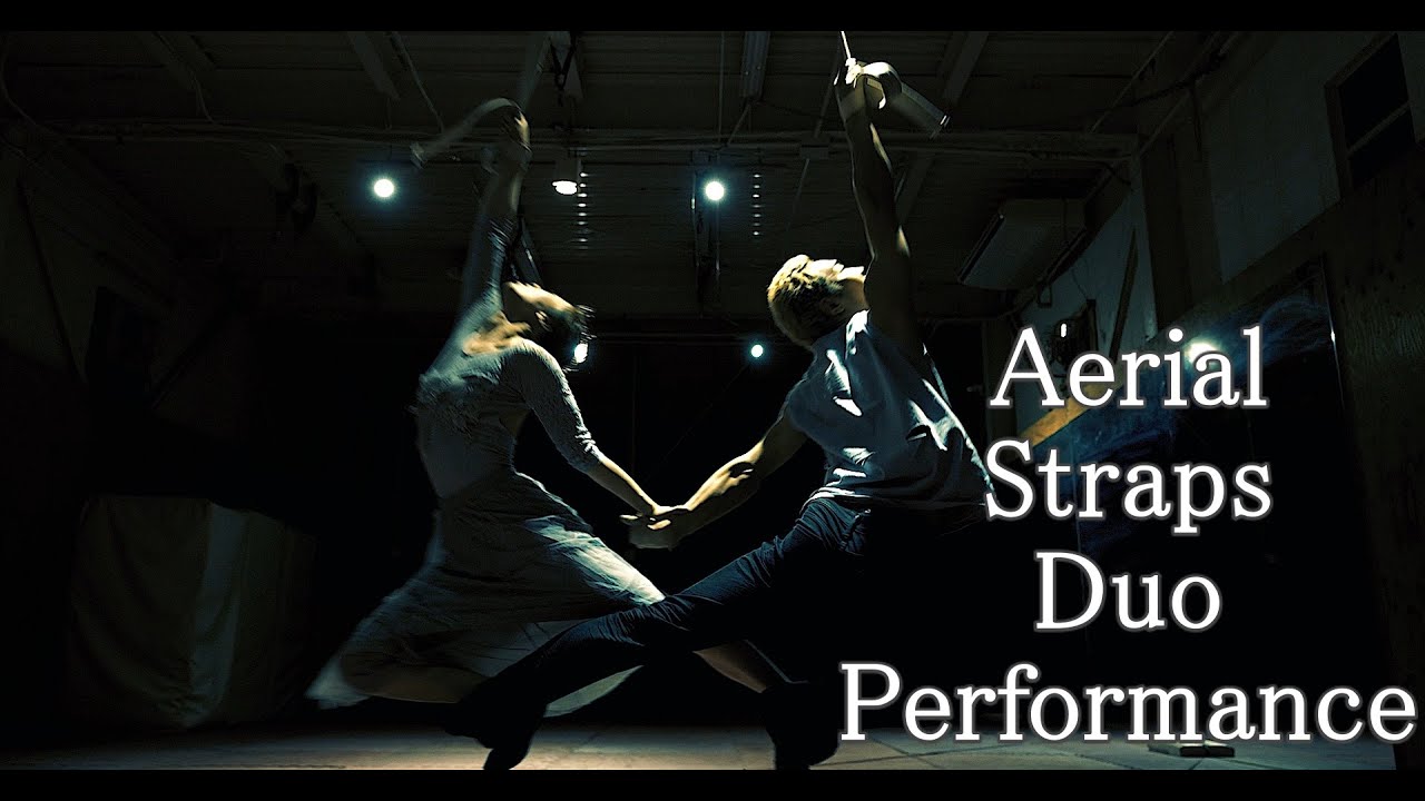 Aerial Straps Duo Performance - YouTube