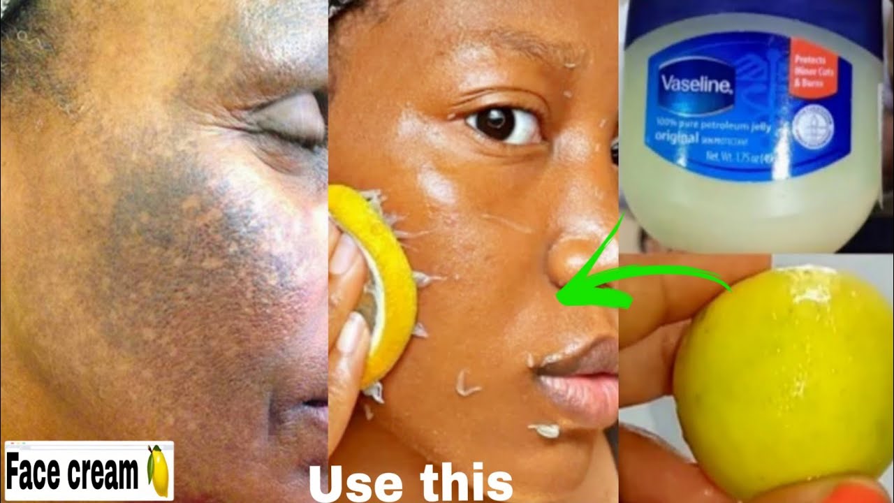 How to apply vaseline and lemon on face | Apply vaseline on your skin ...