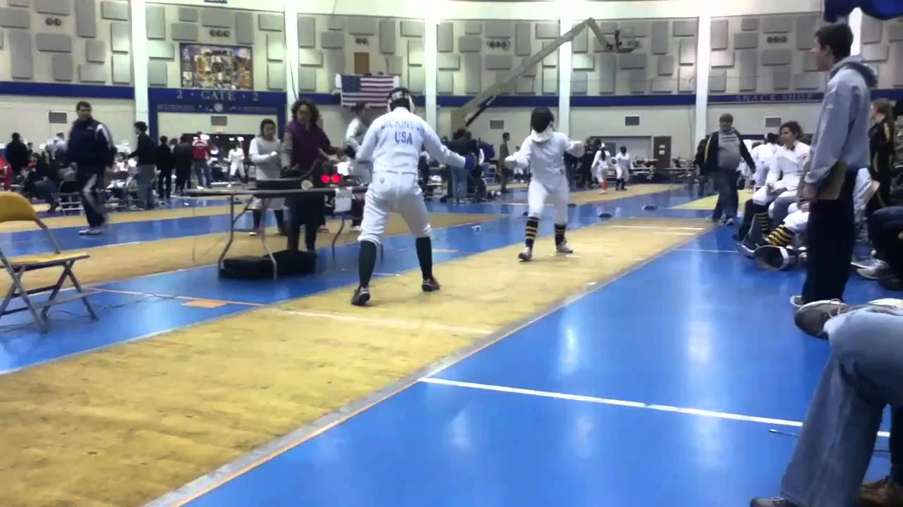 CSU vs. Michigan Women's Epee - Bout 2 - YouTube
