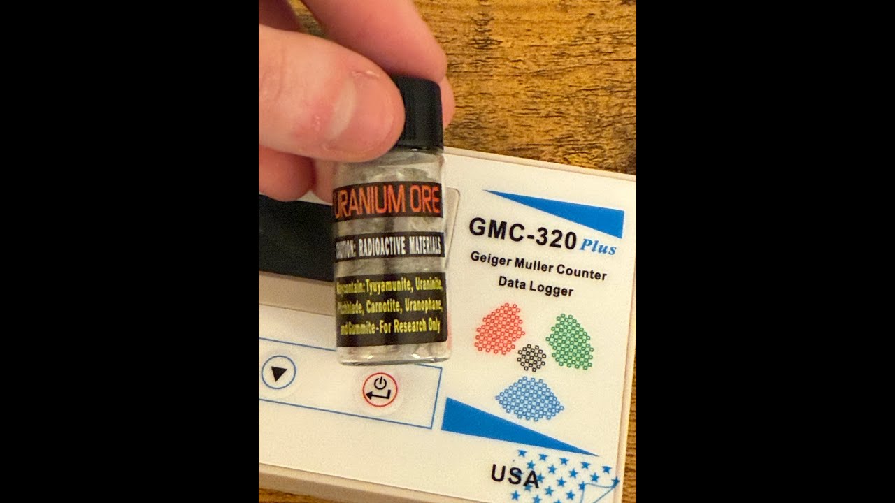 How radioactive is uranium ore from amazon? - YouTube