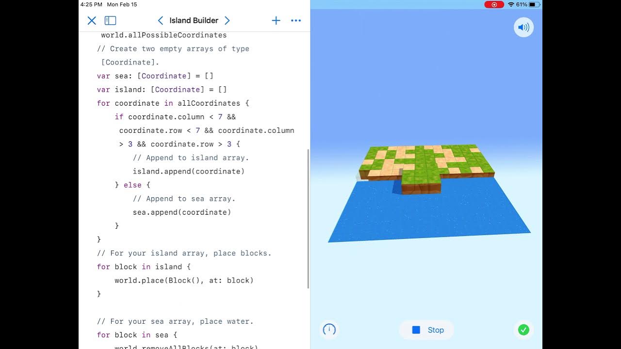 Swift Playground:Arrays - Island Builder - YouTube