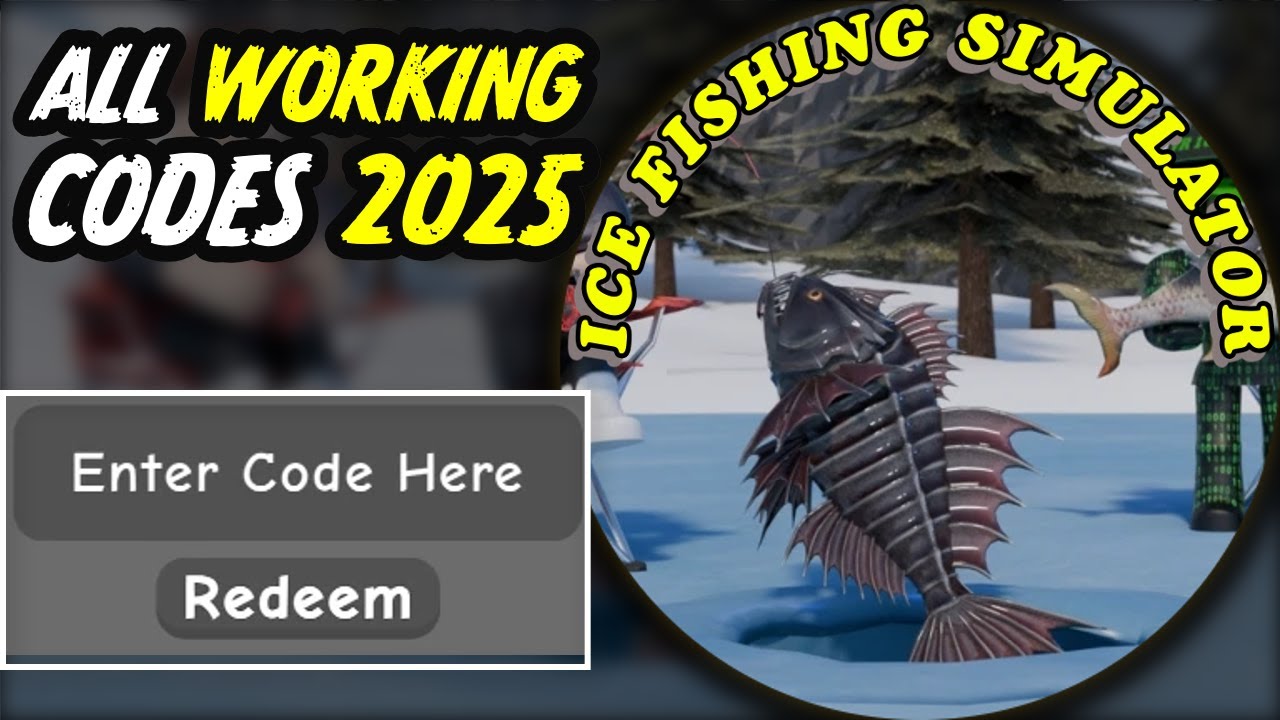 Ice Fishing Simulator Codes June 2025 ⚠️New⚠️ ALL WORKING CODES Roblox ...
