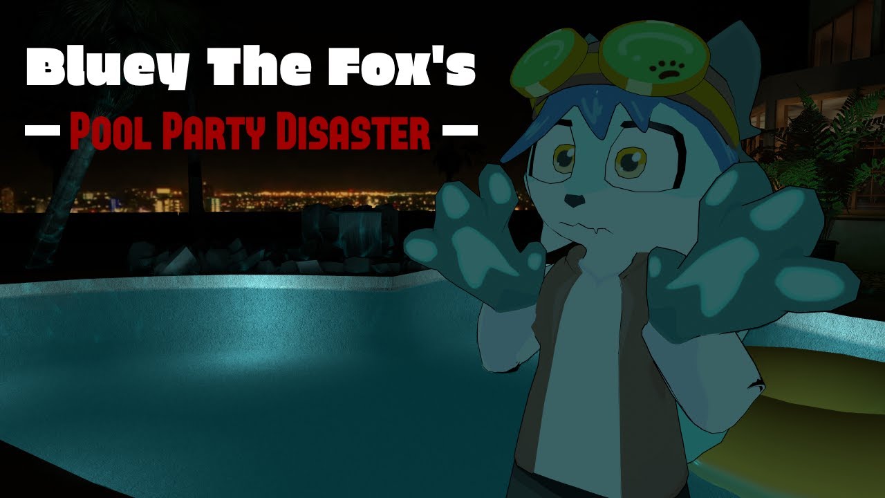 Bluey the Fox's Pool Party Disaster | VrChat Skit | VrChat with Bluey ...