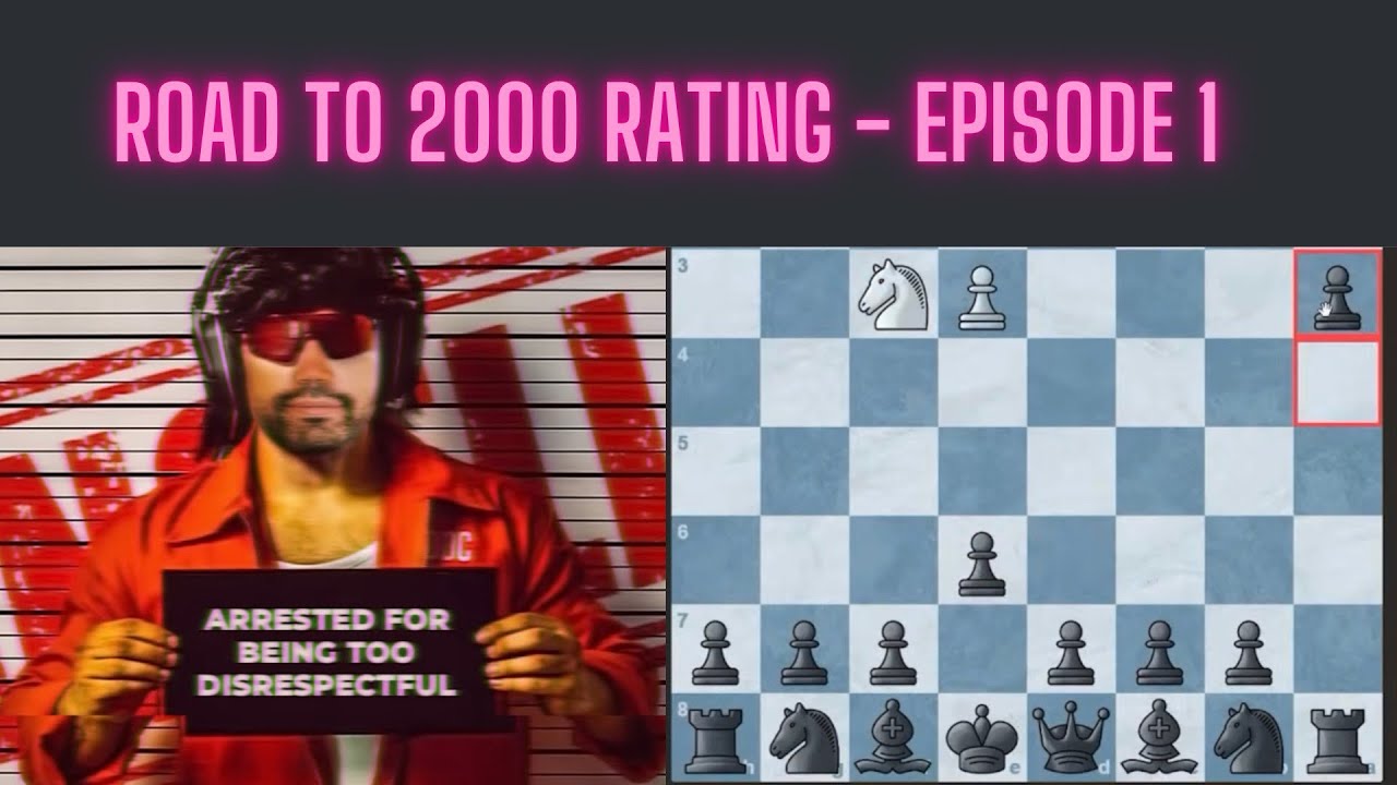 Playing @GMHikaru Disrespect Opening. Road to 2000 Rating Episode 1 ...