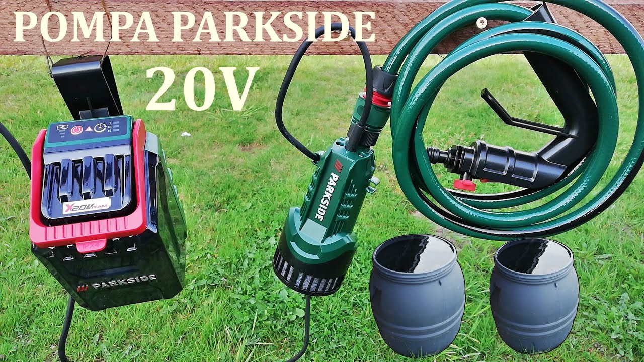 Pompa PARKSIDE PRPA 20-Li A1 na akumulator 20V, jak działa, jak pompuje, jaki czas pompowania ...