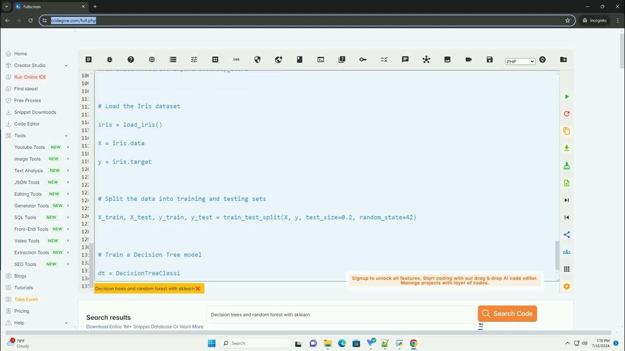 Decision trees and random forest with sklearn - YouTube