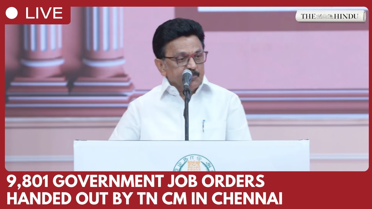 TN CM Stalin issues appointment orders to 9,801 TNPSC, MRB and TRB ...