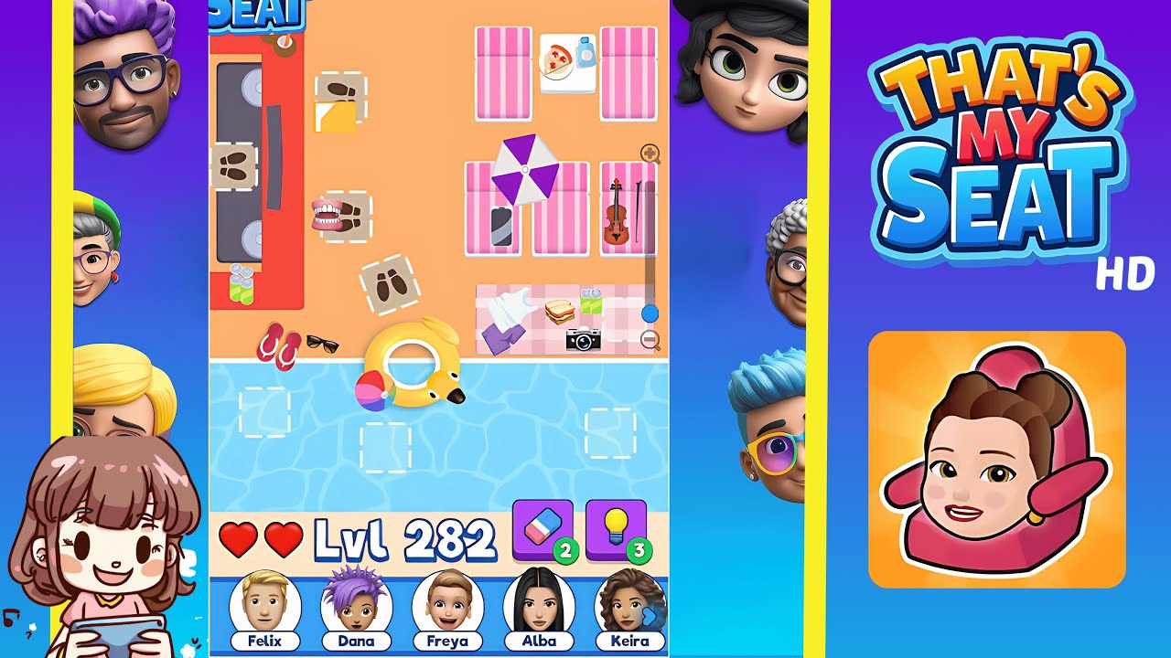 That's My Seat level 282 Solution Walkthrough - YouTube