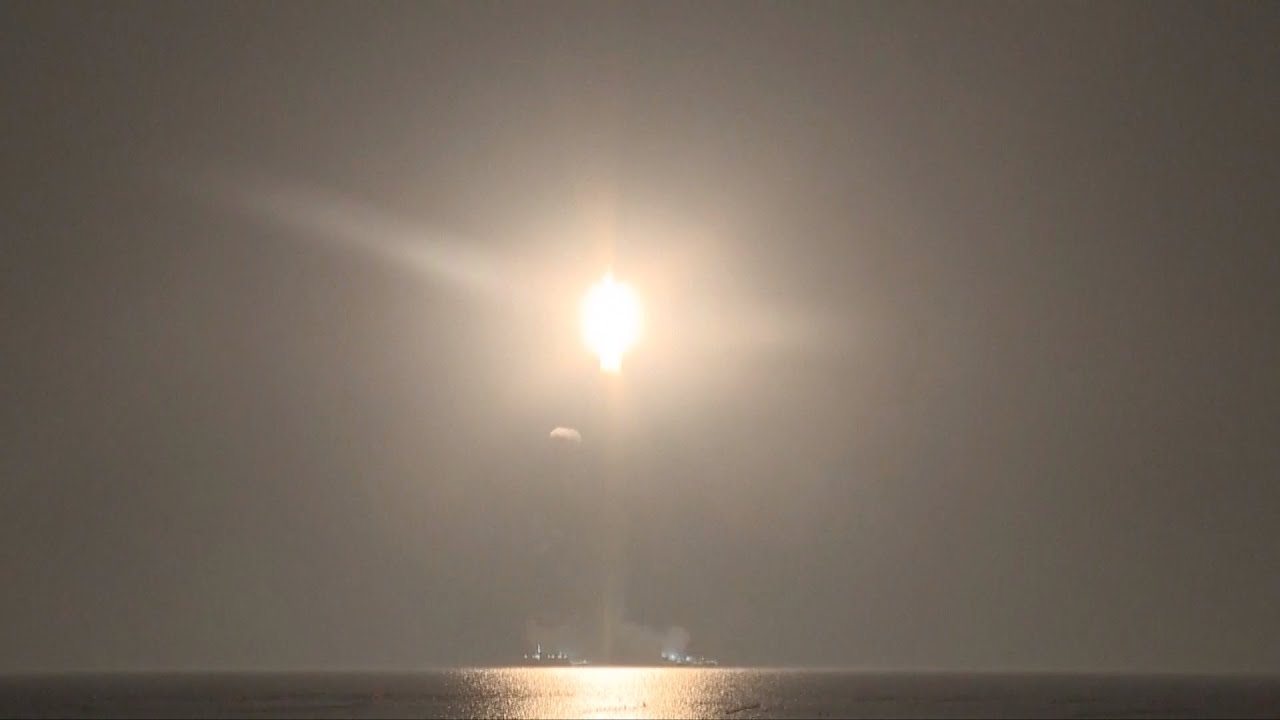 China sends two satellites into space via offshore rocket launch - YouTube