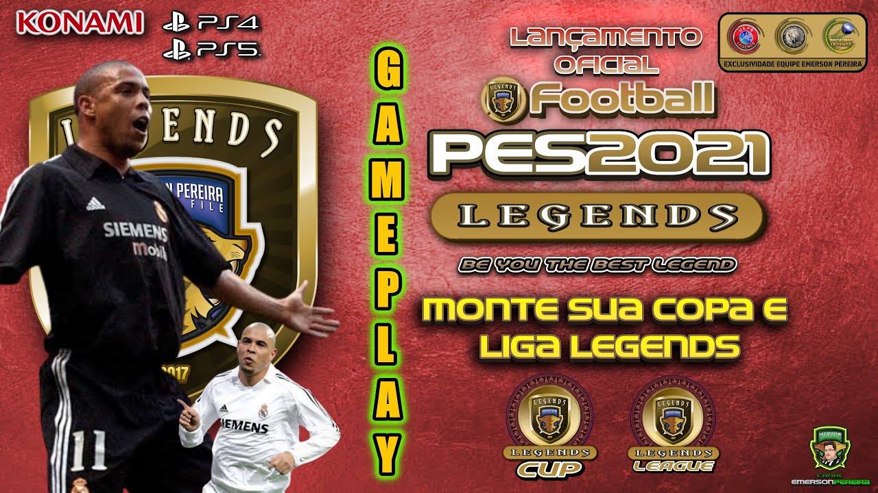 PES 2021 - OF LEGENDS - Montando a Copa LEGENDS e GAMEPLAY - Mais um ...