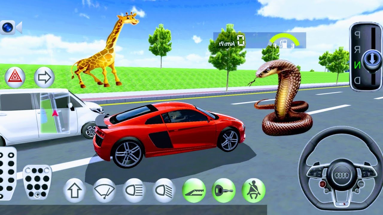 3D Driving Class Simulator On the Road With Red Car Android Gameplay ...