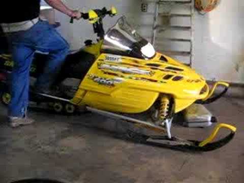2001 mxz 600 mbrp race can - YouTube