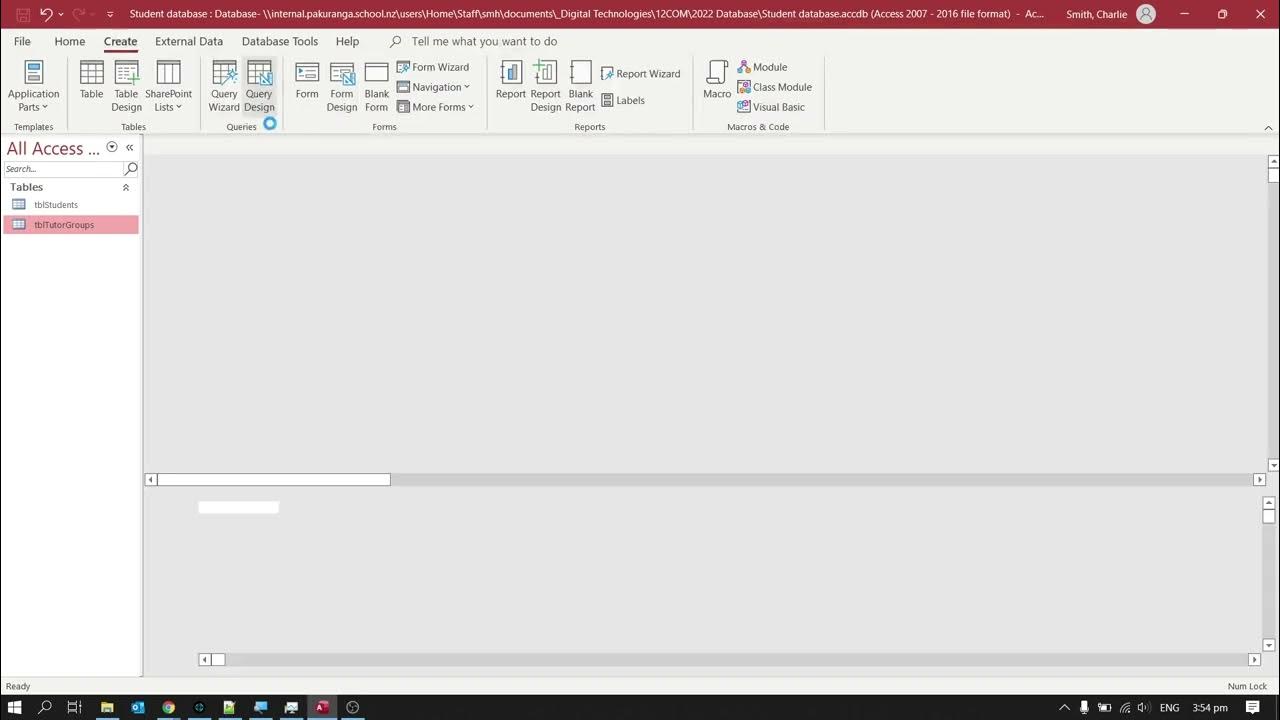 MS Access - linked tables, look-ups and queries from multiple tables - YouTube