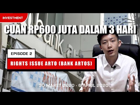 HMETD Rights Issue Bank Artos / Bank Jago! (Jadi 600 Juta Dalam 3 hari) - Episode 2