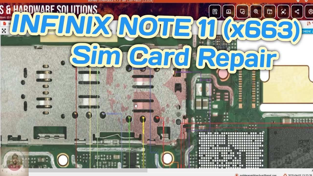 INFINIX NOTE 11 (x663) Sim Card Repair Solution Diagram - YouTube