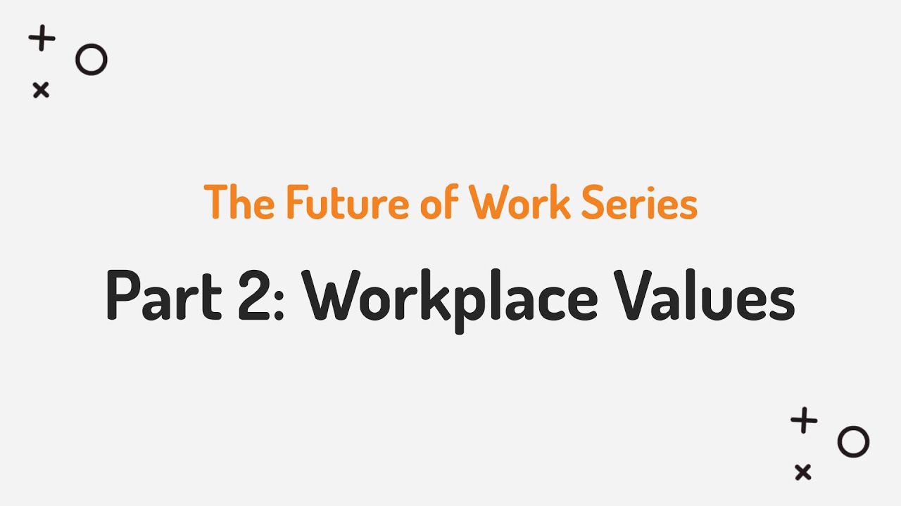 The Future of Work Series, Part 2: Workplace ﻿Values - YouTube