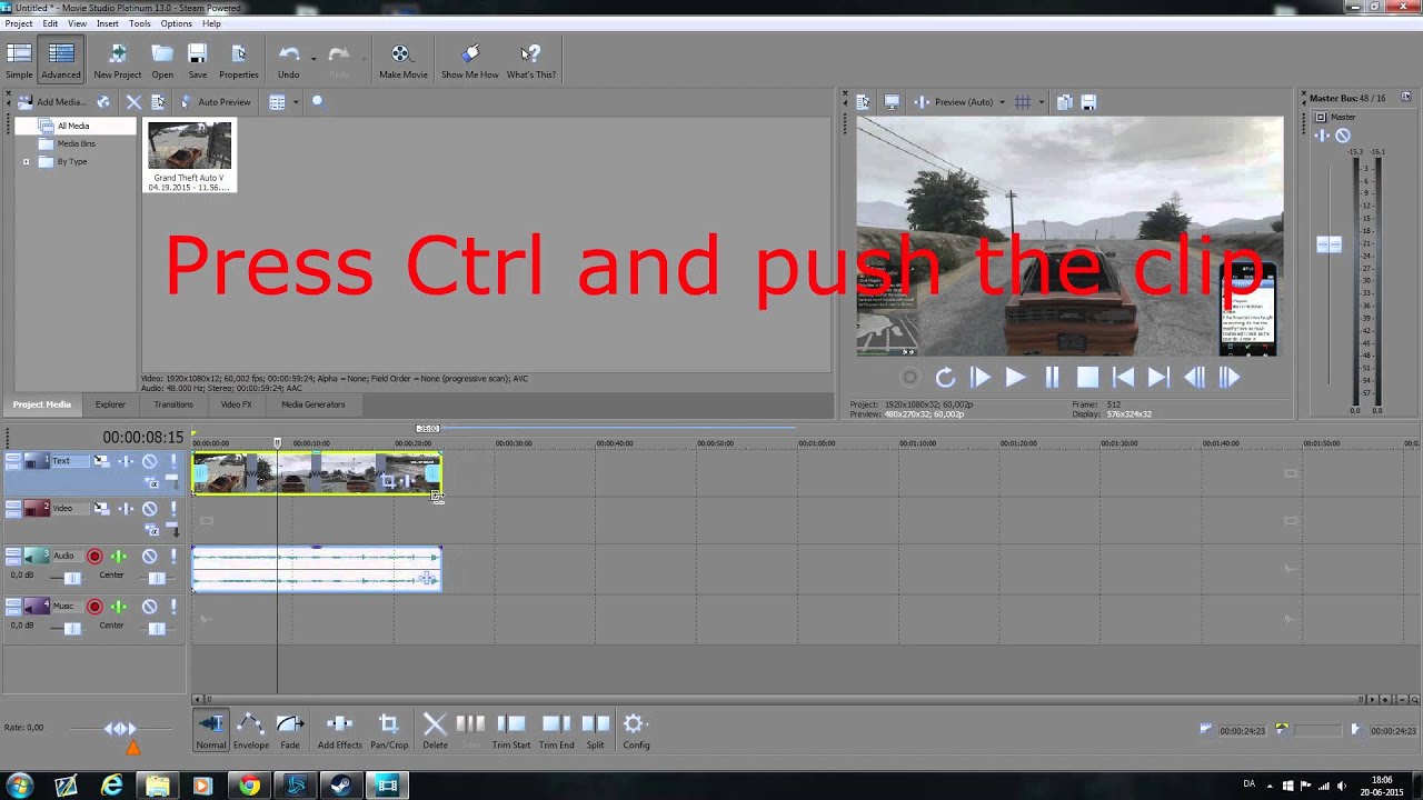 How to make Fast Motion in Movie studio 13 - YouTube