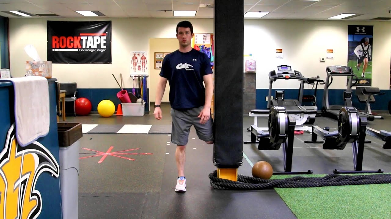 CATZ Home Exercise: Isometric Gluteus Medius - YouTube