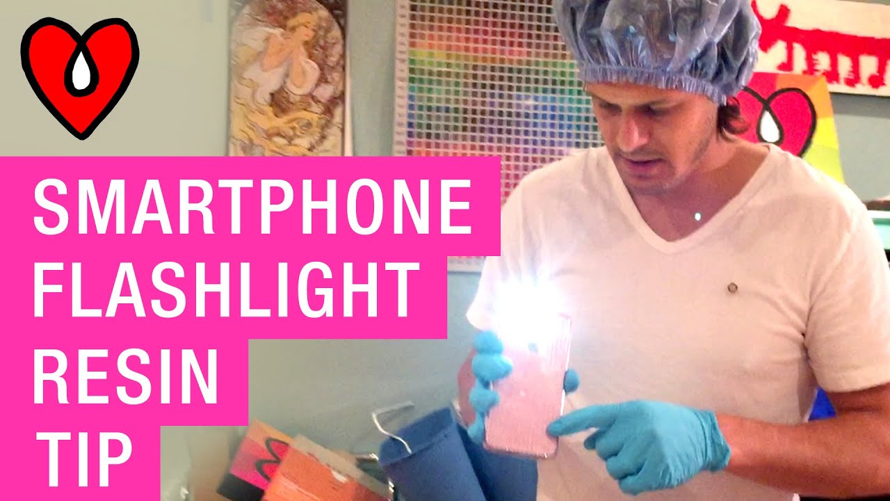 Smartphone Flashlight with Resin - YouTube