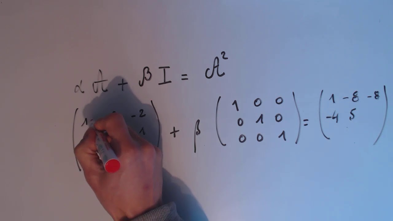 Algèbre linéaire - Expression d'une matrice carrée par rapport à ses ...