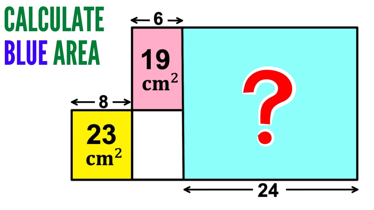 Check out this creative solution | Find area of Blue Rectangle | (Easy ...