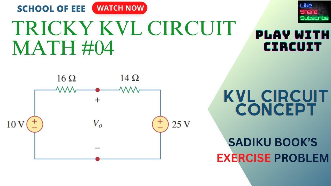 Tricky basic KVL circuit part-2 - YouTube